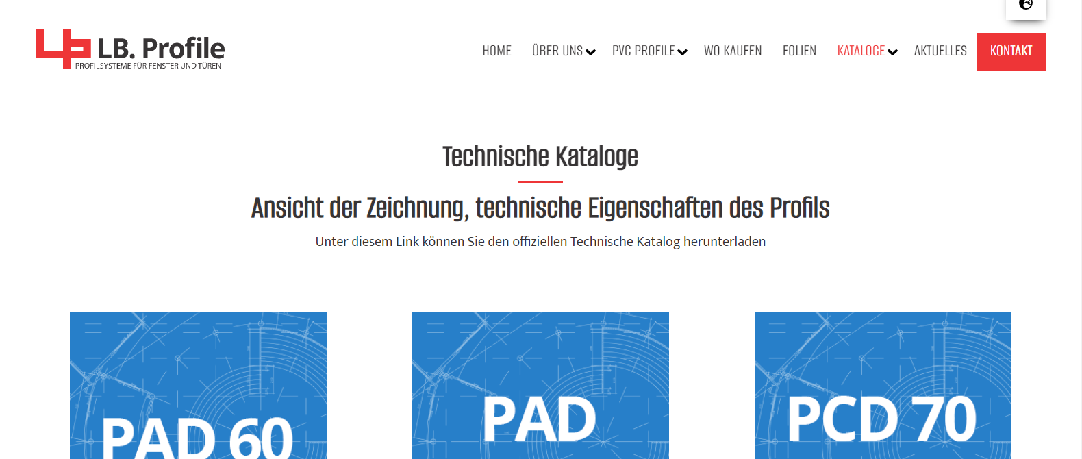 Technische Kataloge - LB. PROFILE